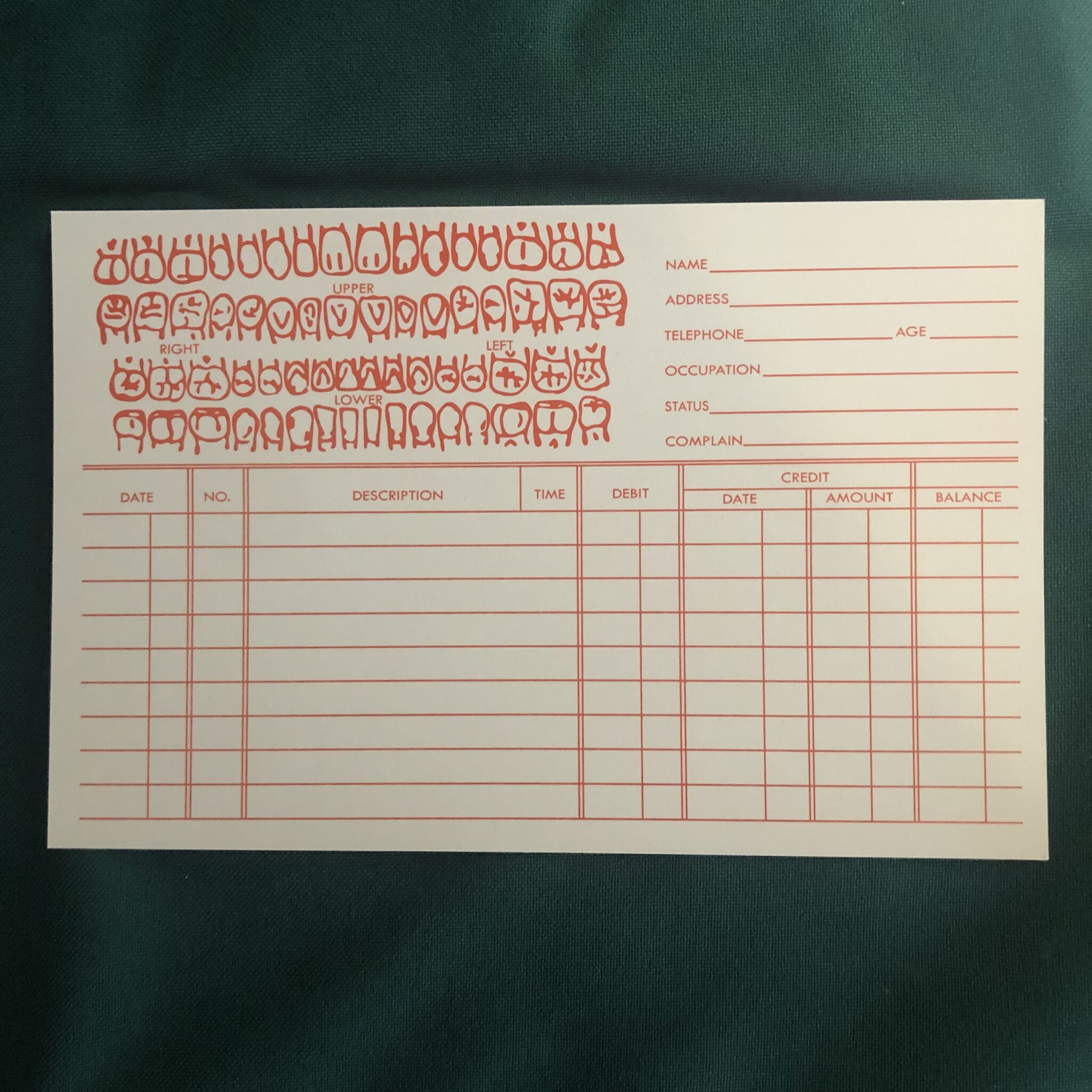 dental examination chart - shopdentistangpinoy